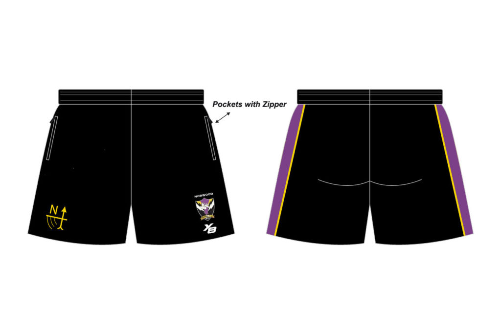 Norwood FC - Gym Shorts | Training Shorts - X8 Sports Pty Ltd
