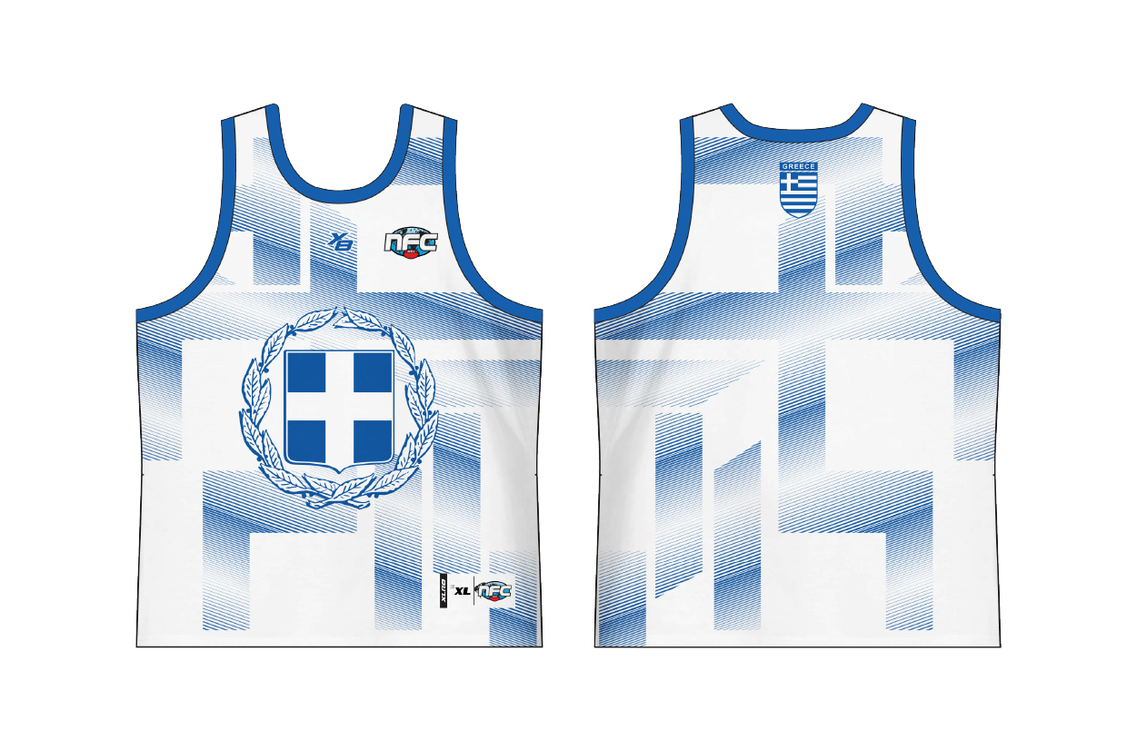 Nations FC - Team Greece Training Singlet - X8 Sports Pty Ltd