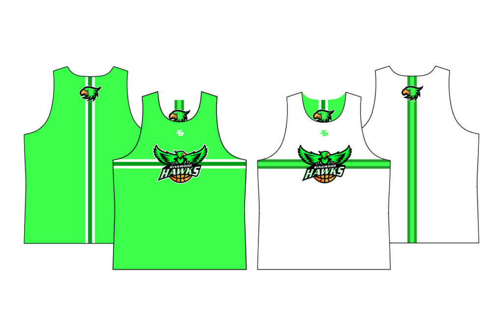 Ringwood Hawks - VJBL Training Singlets - X8 Sports Pty Ltd